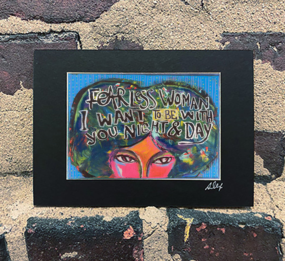 Mixed media, Fearless, woman, Fearless woman – Alex-Star.com