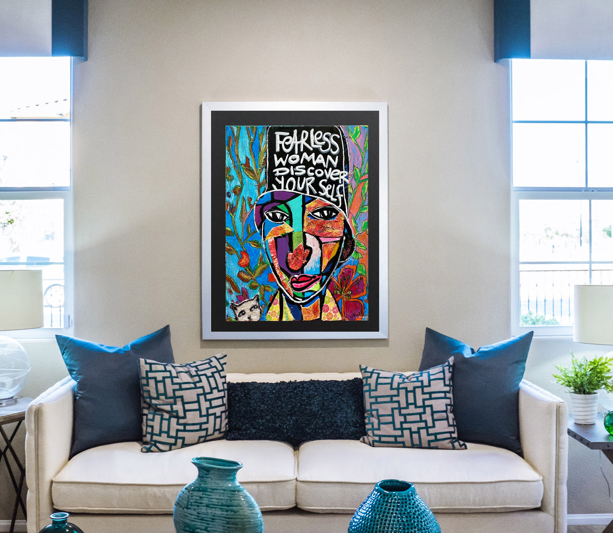 Mixed media, Fearless Woman, Discover Yourself – Alex-Star.com