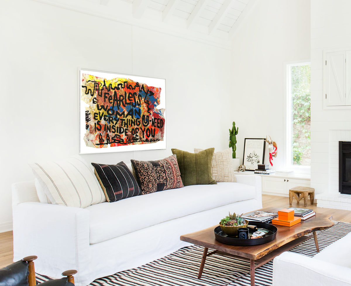 Mixed media, Fearless, woman, Fearless woman – Alex-Star.com